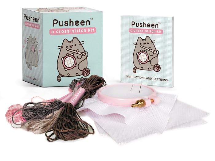 Pusheen: A Cross-Stitch Kit – Cross & Woods | Crafting Parlour