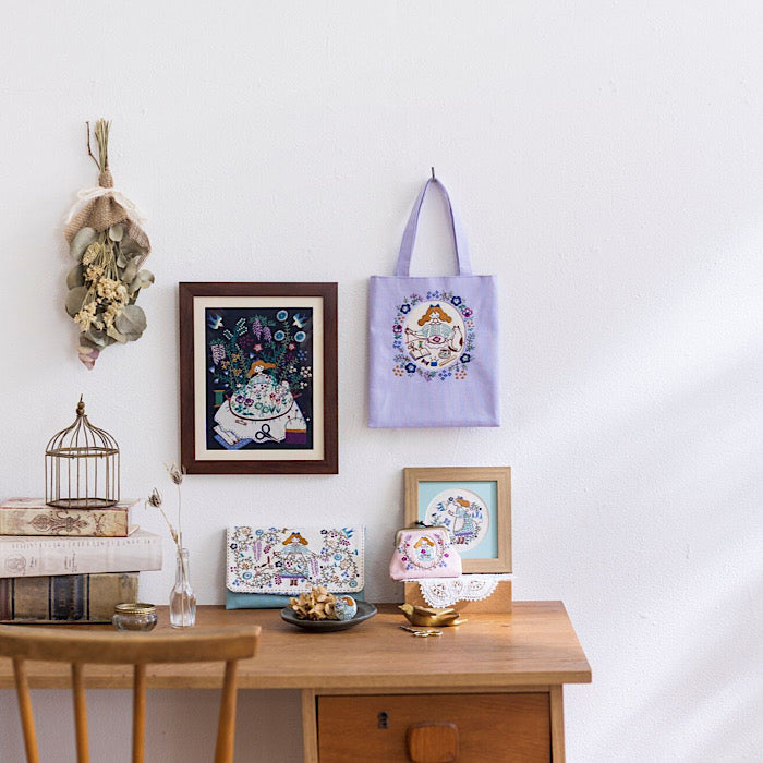‘Story of Flowers & Me’ Large Frame Embroidery Kit - LECIEN COSMO ...