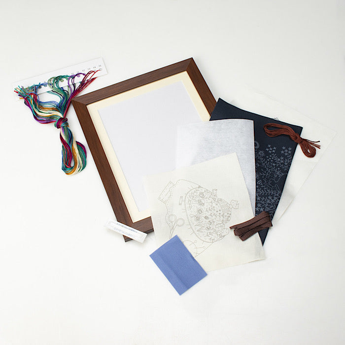 ‘Story of Flowers & Me’ Large Frame Embroidery Kit - LECIEN COSMO ...