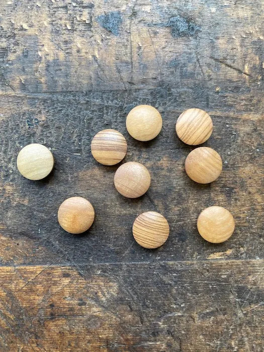 Olive Wood Flat Top Shaft Buttons – Cross & Woods | Crafting Parlour