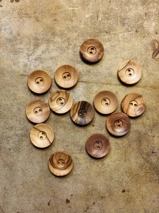 Olive Wood Buttons with 2 Holes – Cross & Woods | Crafting Parlour